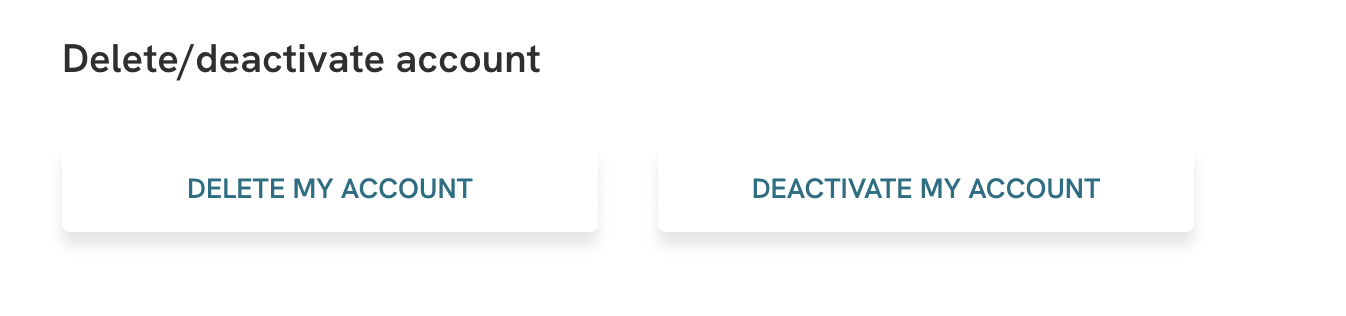 How can I delete/deactivate my account? – SUPPORT FORUM